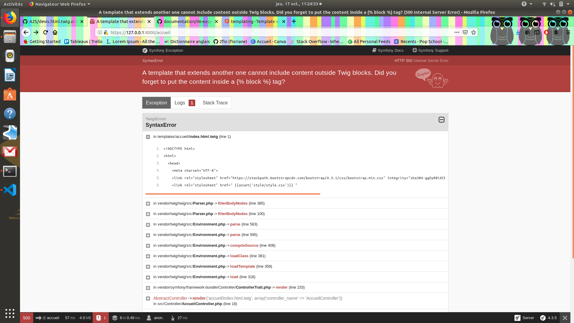 Erreur lecture template en symfony - problème de lecture par ... Erreur lecture template en symfony - problème de lecture par ...